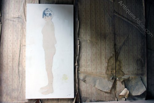 Antiques Atlas - George Simmons Oil On Canvas Puppy Fat C.1977