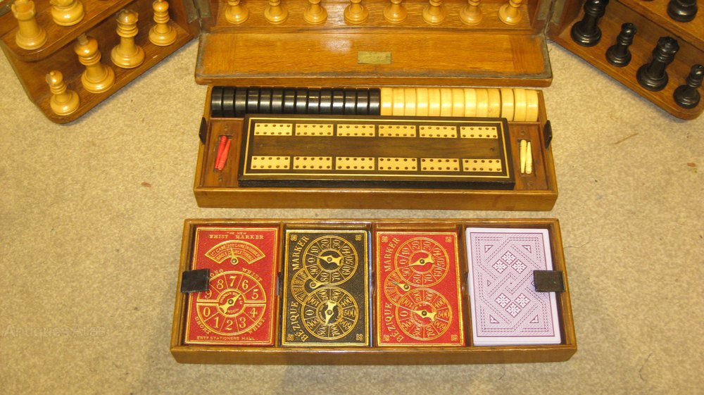 Antiques Atlas - A Splendid, Circa 1910, Oak Games Compendium