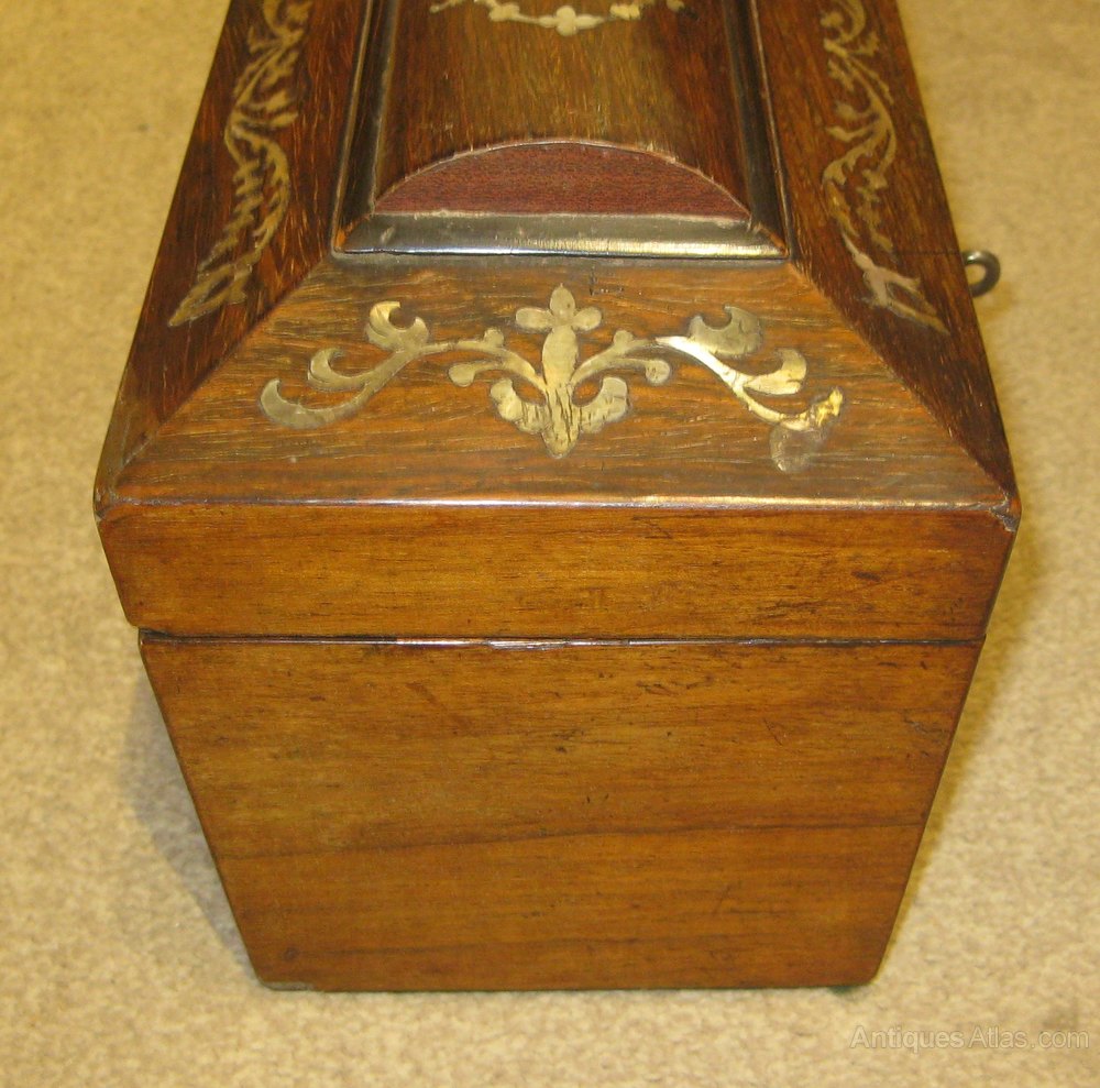 Antiques Atlas - Victorian Sarcophagus Shaped Rosewood Box
