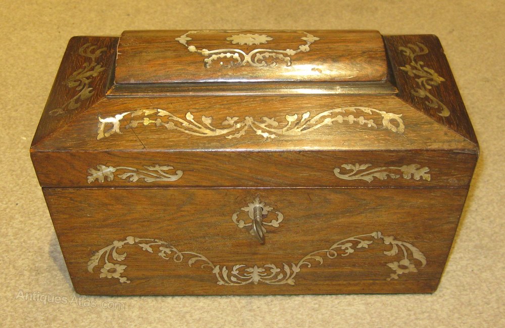 Antiques Atlas - Victorian Sarcophagus Shaped Rosewood Box