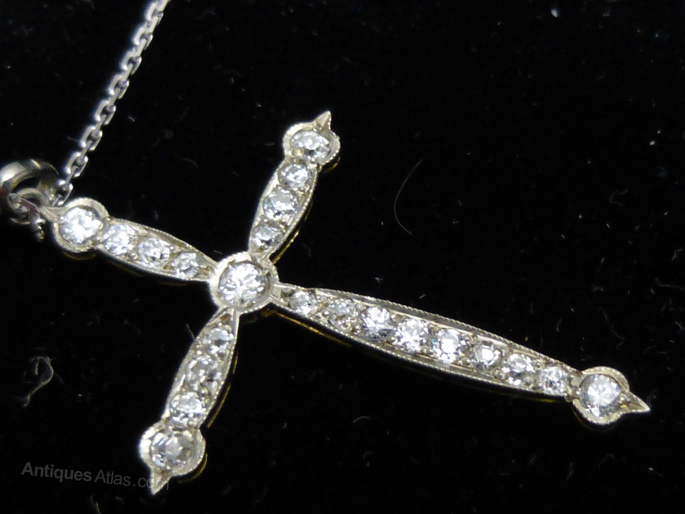 Antiques Atlas - Diamond Set Cross