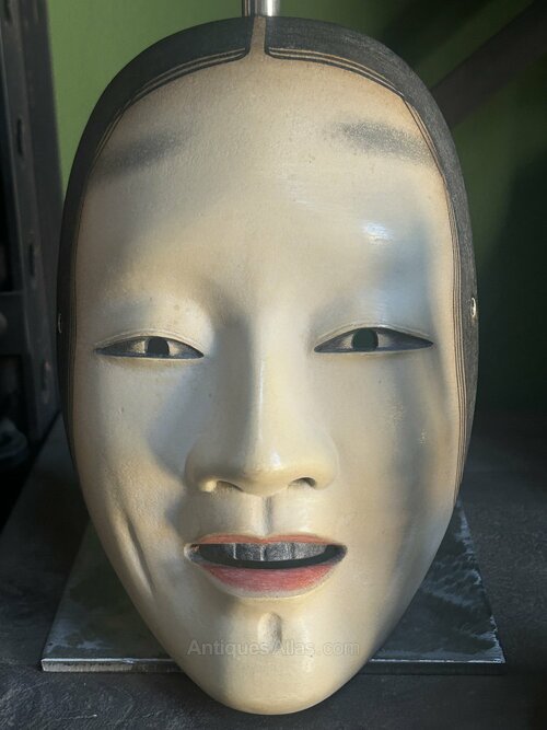 Antiques Atlas - 19th Century Carved Japanese Zō-onna Noh Mask as1225a055