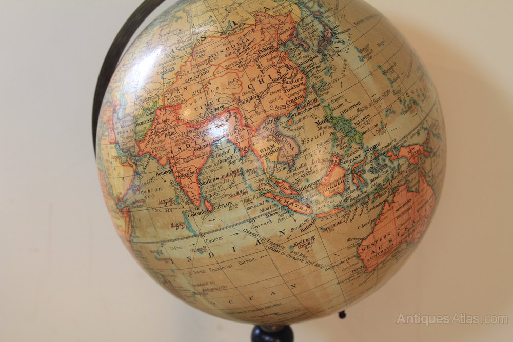 Antiques Atlas - Geographia 10 Inch Terrestrial Globe 1923
