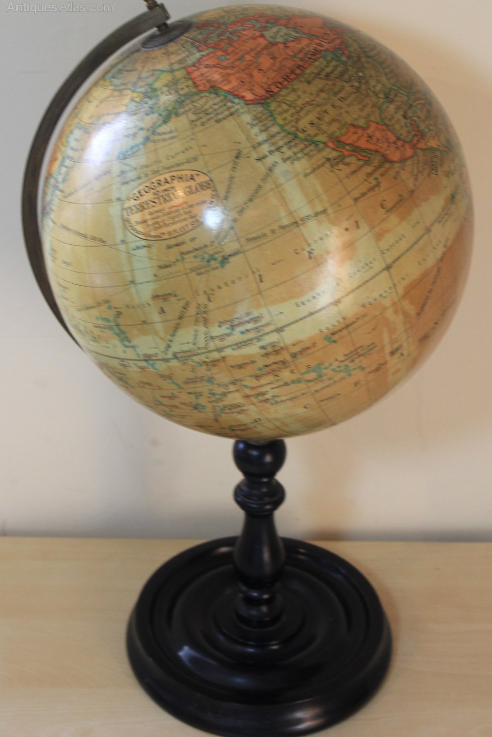 Antiques Atlas - Geographia 10 Inch Terrestrial Globe 1923