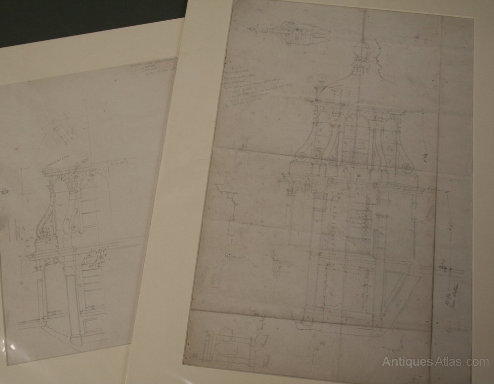 Antiques Atlas - Original Engineers Drawings-Lambeth Palace Library