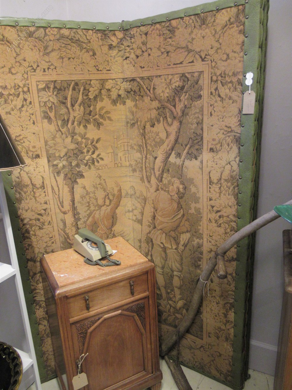 A Large Tapestry Fold Screen - 4 Sections - Antiques Atlas