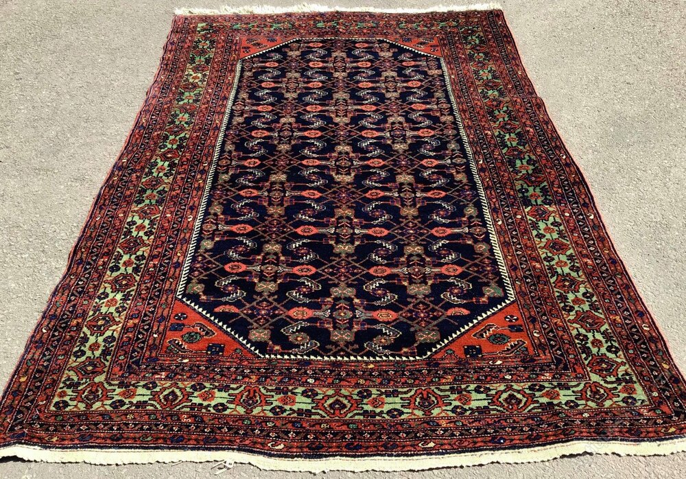 Antiques Atlas - Large Vintage Hamadan Carpet Hand Made C.1950 ...