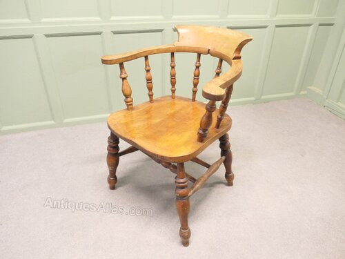 19th Century Beech And Elm Smokers Bow Office as284a12477 / DG57 ...