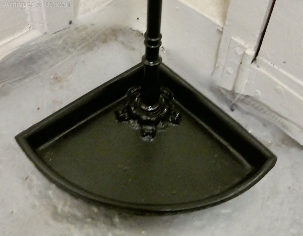 A Victorian Cast Iron Corner Stick And Umbrella Stand as284a6882 ...