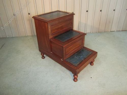 Early Victorian Library Steps - Antiques Atlas