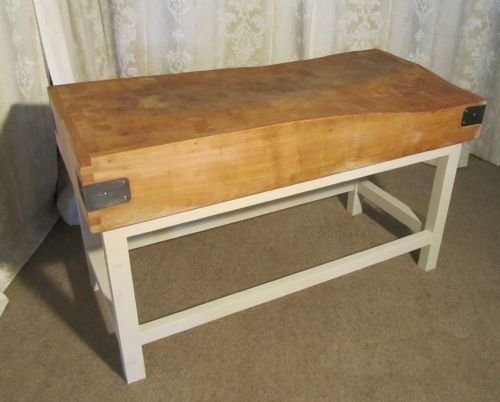 French Vintage Butchers Chopping Block On Stand as284a1202 / JB138 ...