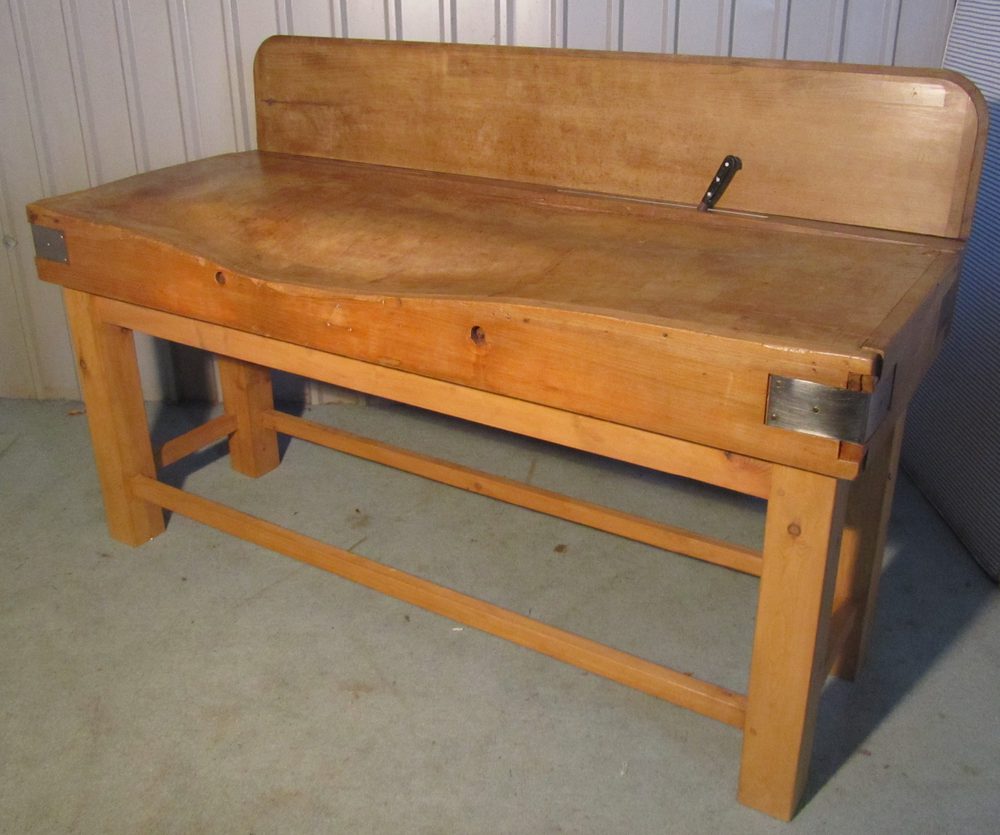 French Vintage Butchers Chopping Block On Stand as284a243 / NY50 ...