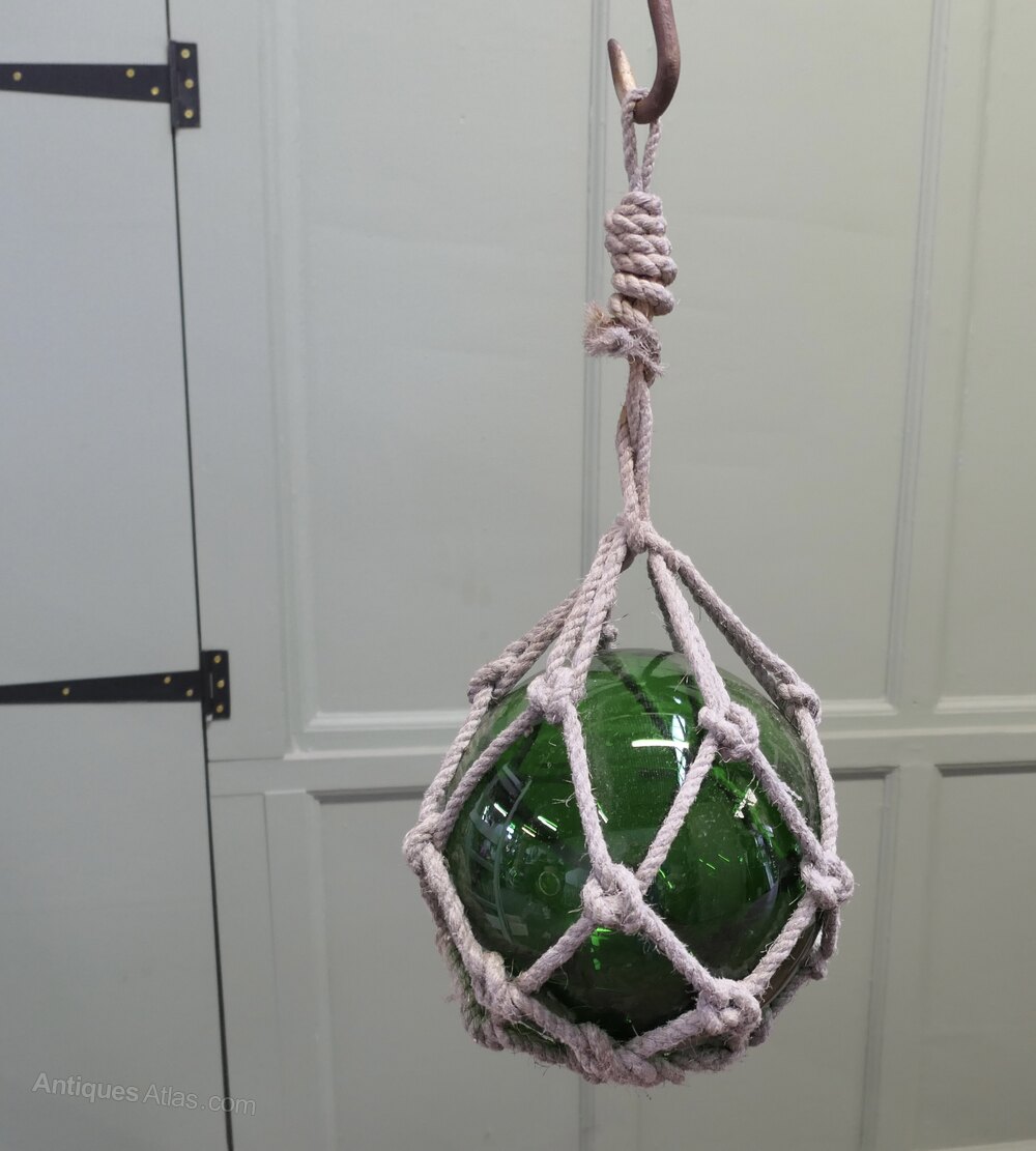 Antiques Atlas - Large Vintage Hand Blown Glass Fishing Float ...