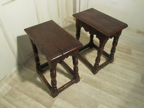 Pr18th Century Of Oak Joint Stools Coffin Stools as284a2754 / AM151 ...