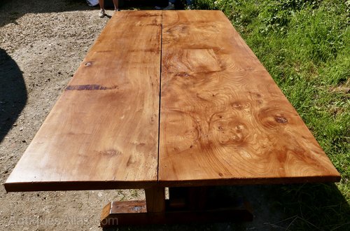 Reclaimed Elm Rustic English Barn Table - Antiques Atlas