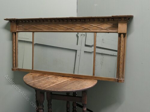 Antiques Atlas - Regency Triple Plate Gilt Mirror Or Over Mantle Mirror ...