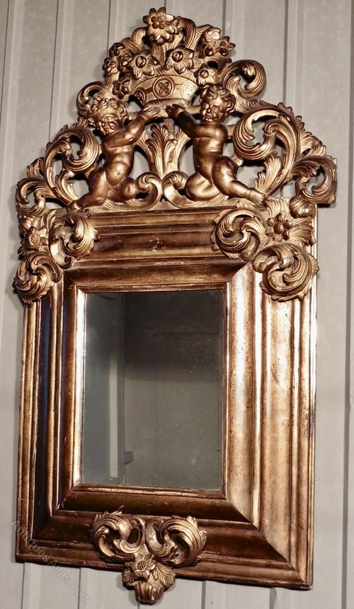 Antiques Atlas - Superb Large Early 19th Century Carved Gilt Mirror