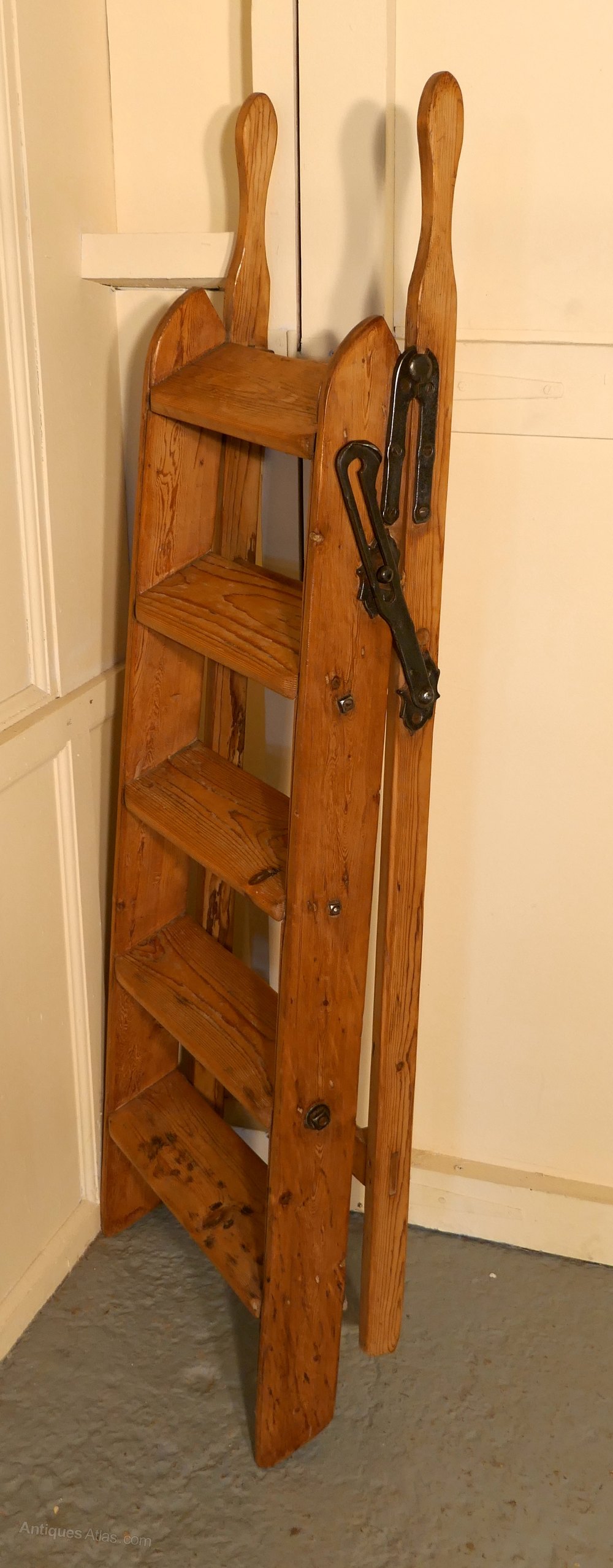 Tall Victorian Multi Use Shop Step Ladder as284a4596 / FN137 - Antiques ...