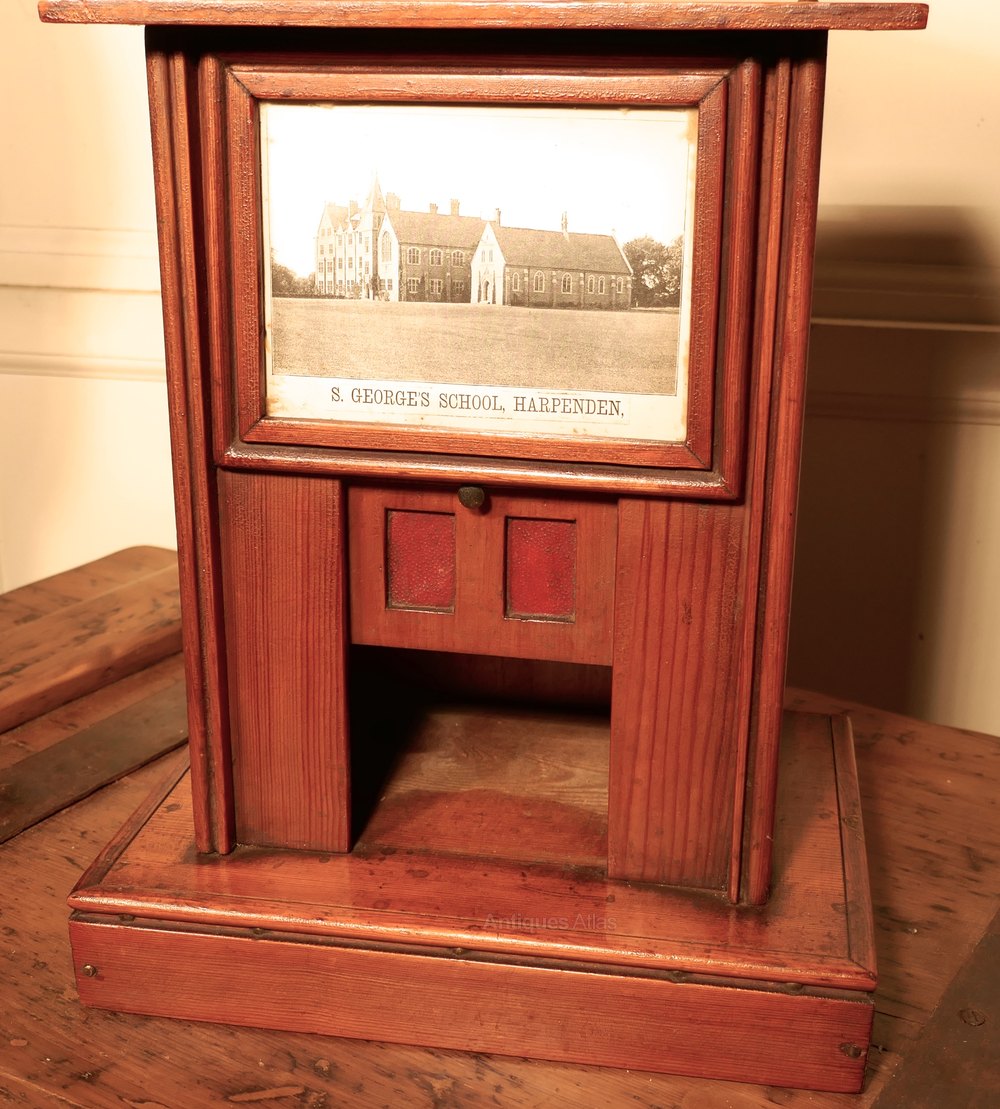 Antiques Atlas - Victorian School House Letter Box, Post Box.