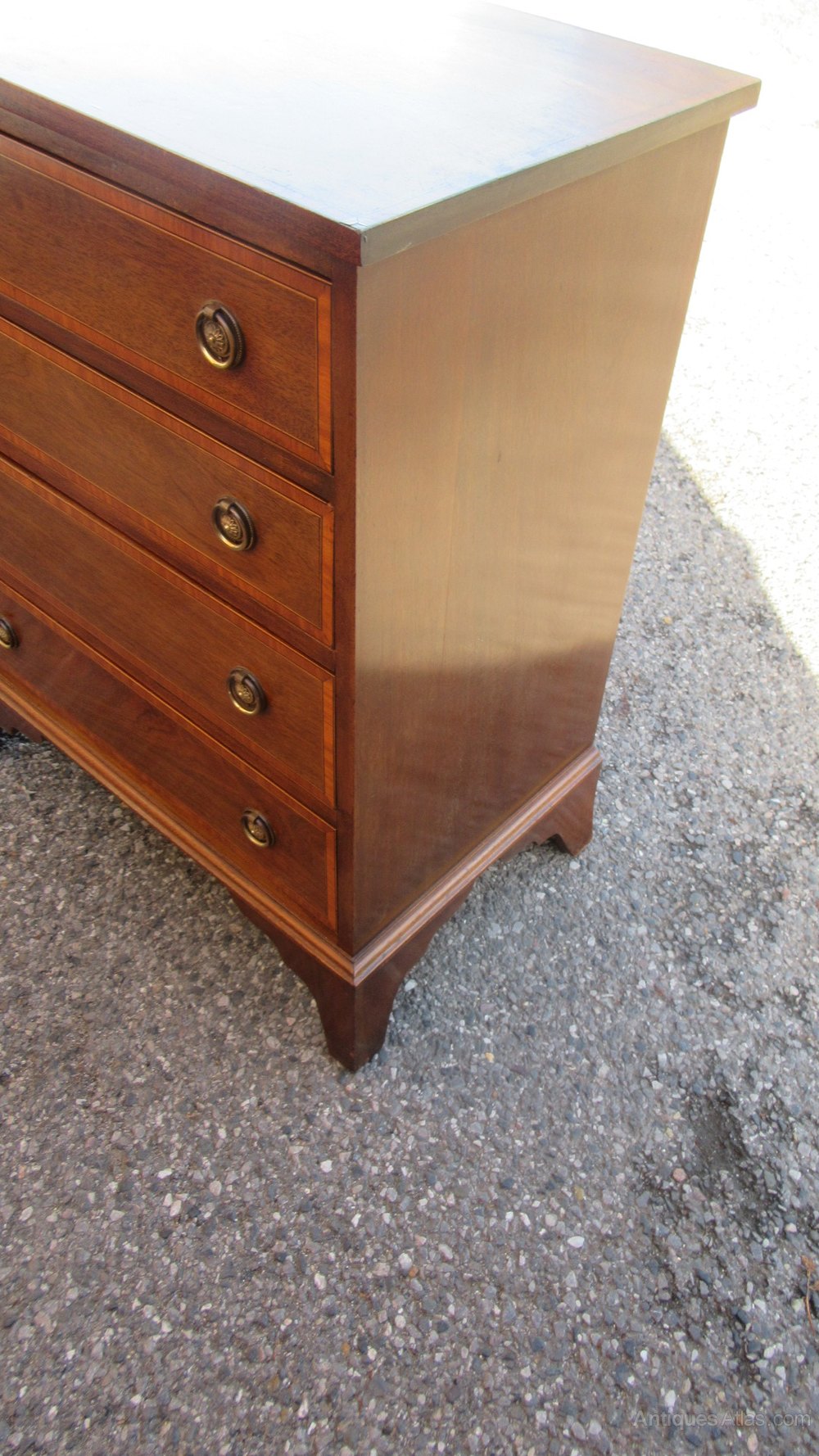 Antique Edwardian Inlaid Chest Of Drawers - Antiques Atlas