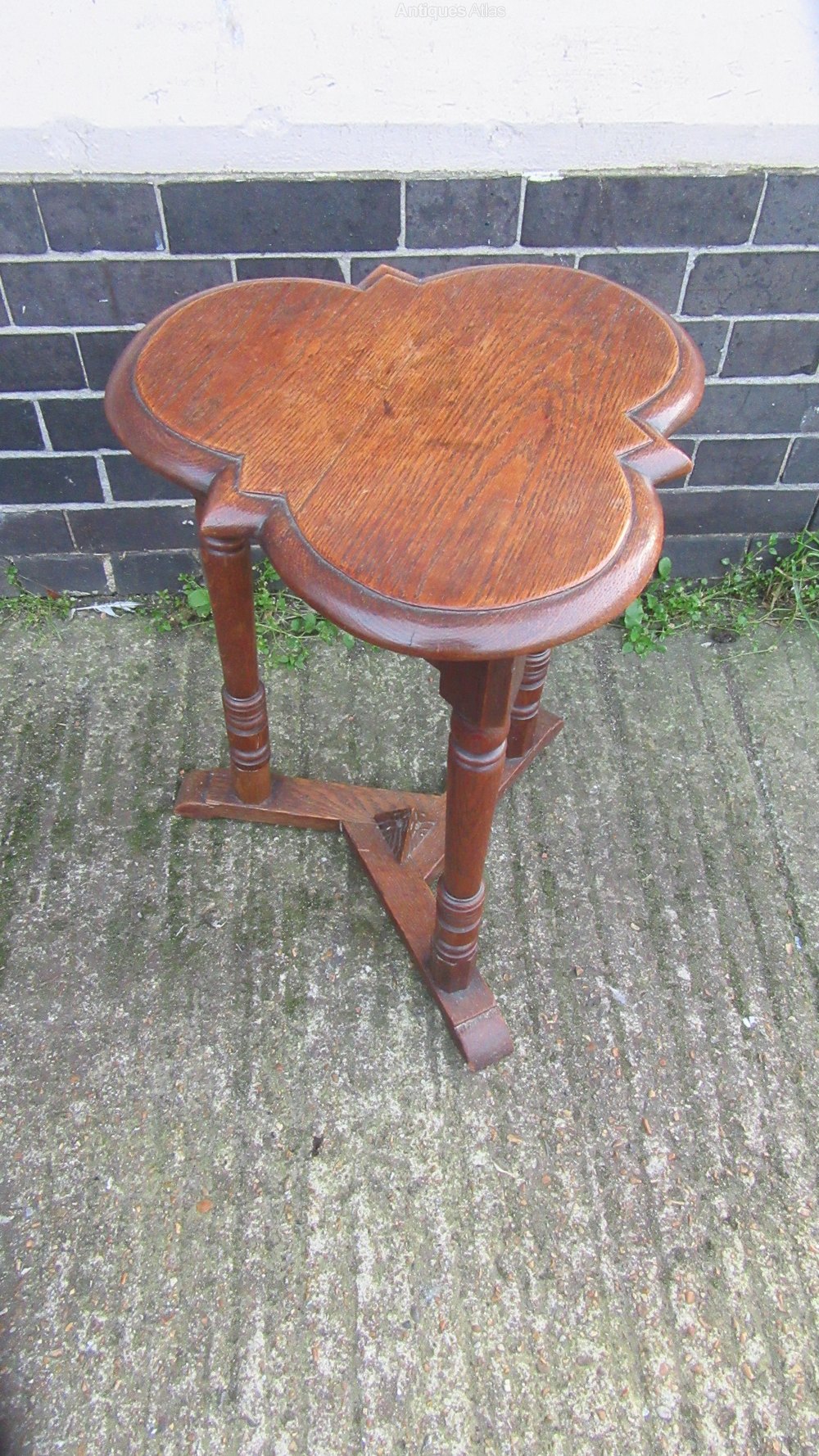 Antique Gothic Revival Oak Table - Antiques Atlas