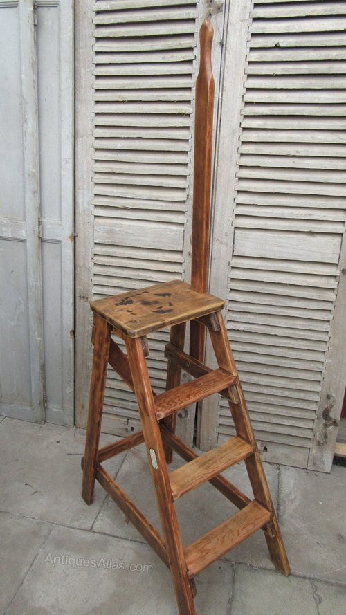 Set Of Vintage Slingsby Pine Library Steps - Antiques Atlas