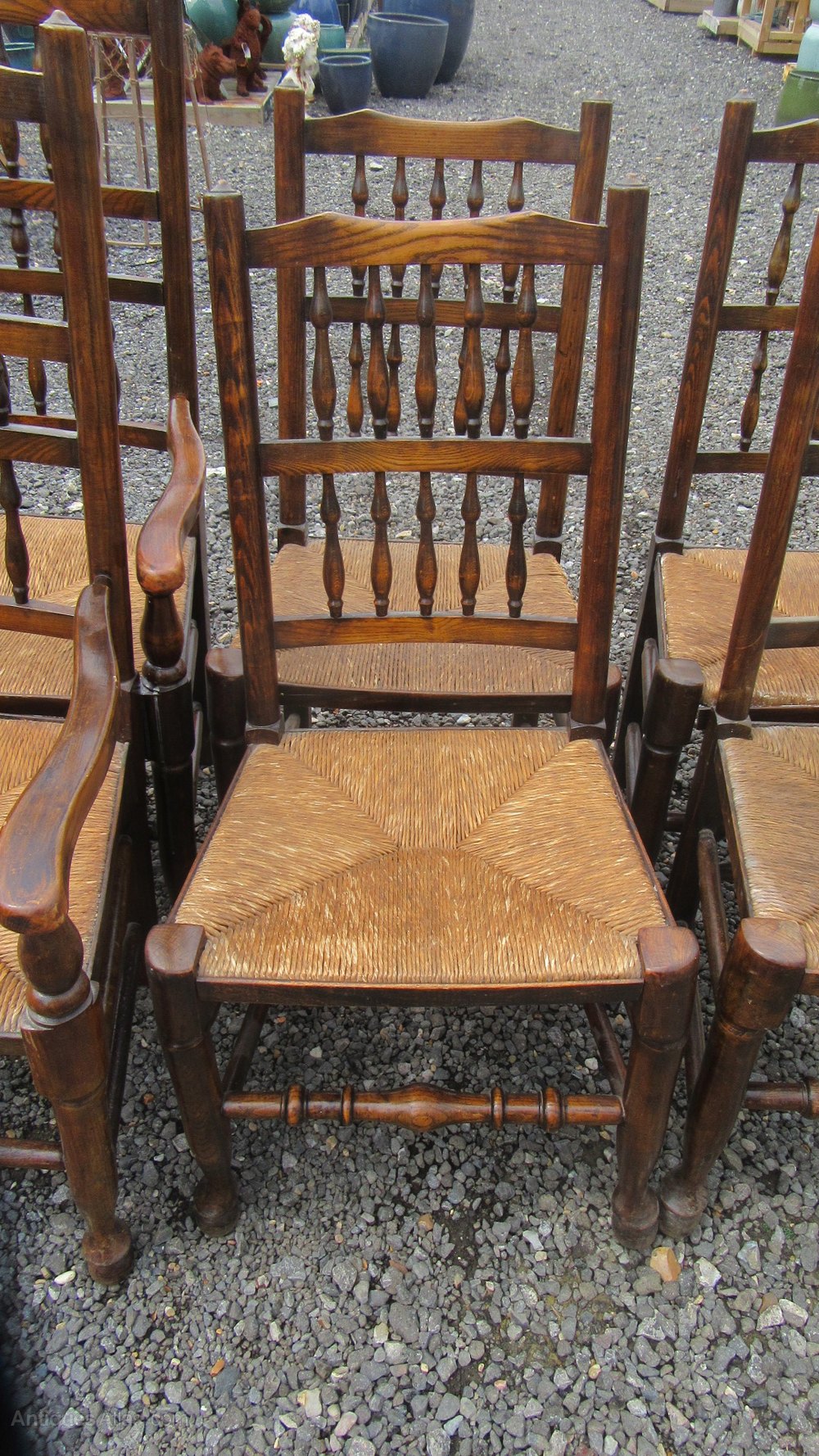 Antiques Atlas - Set Of Vintage Spindle Back Dining Chairs as126a4547 ...
