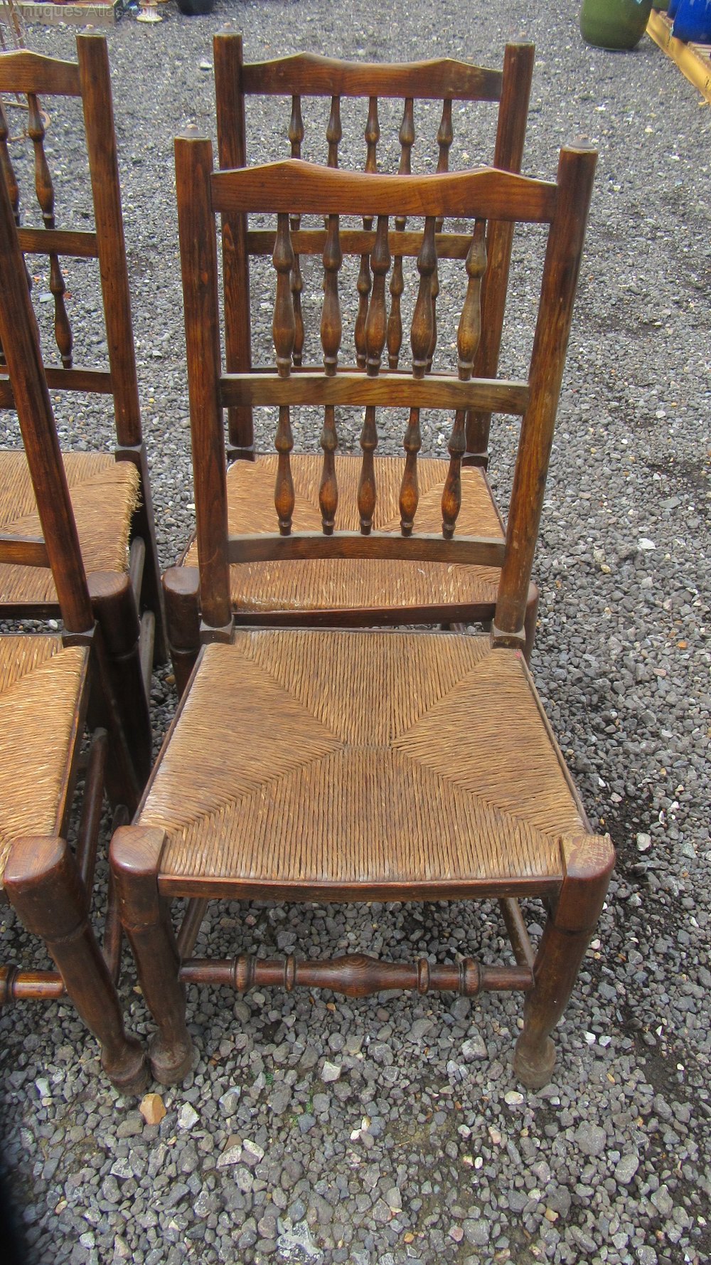 Antiques Atlas - Set Of Vintage Spindle Back Dining Chairs as126a4547 ...