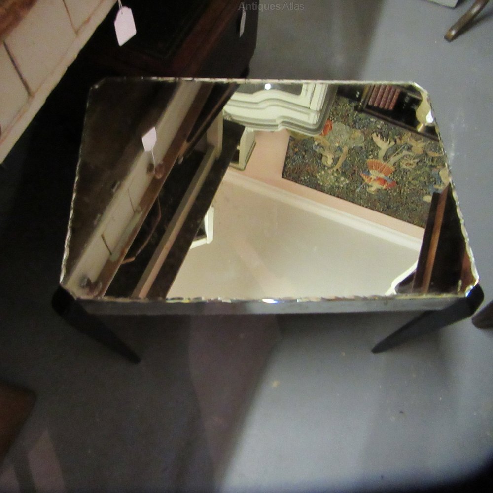 Vintage 1930s Mirrored Coffee Table - Antiques Atlas