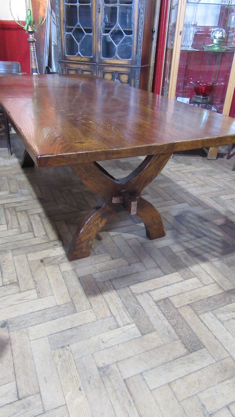 Antiques Atlas - Vintage Oak Refectory Dining Table as126a3951 / 3575