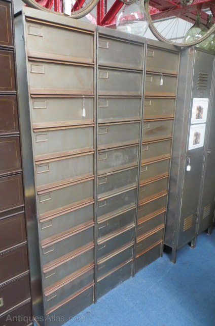 Antiques Atlas - Vintage Roneo Industrial Ten Section Locker as126a1685