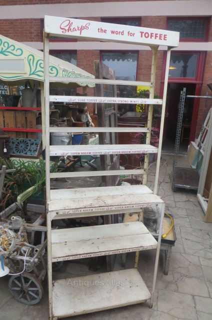 Antiques Atlas - Vintage Sweet Shop Sharps Toffee Display Shelves