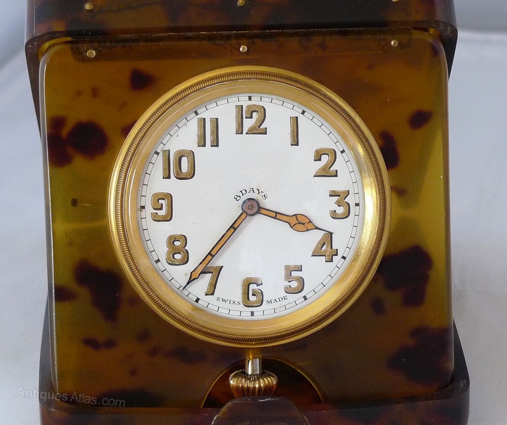 Antiques Atlas - Antique Vintage Decorative 8 Days Travel Clock