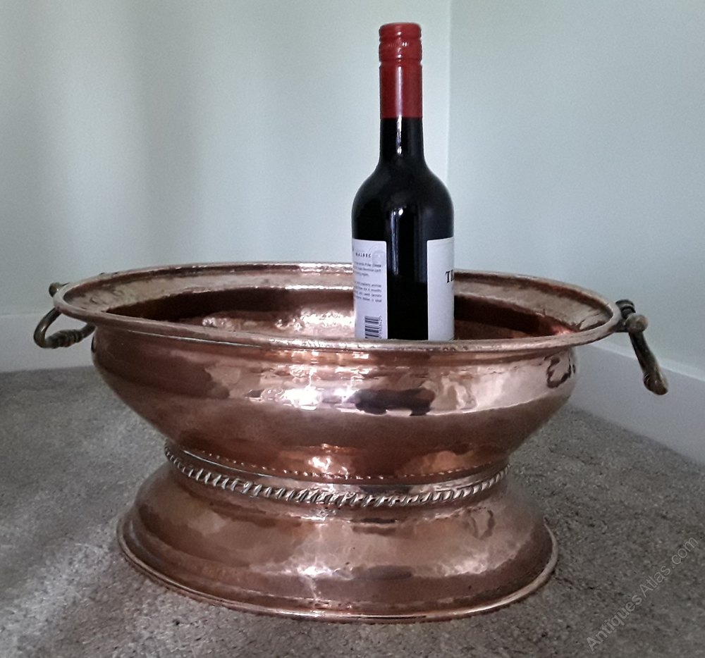 Antiques Atlas - 18th Century Copper Wine Cooler. Possibly Dutch.