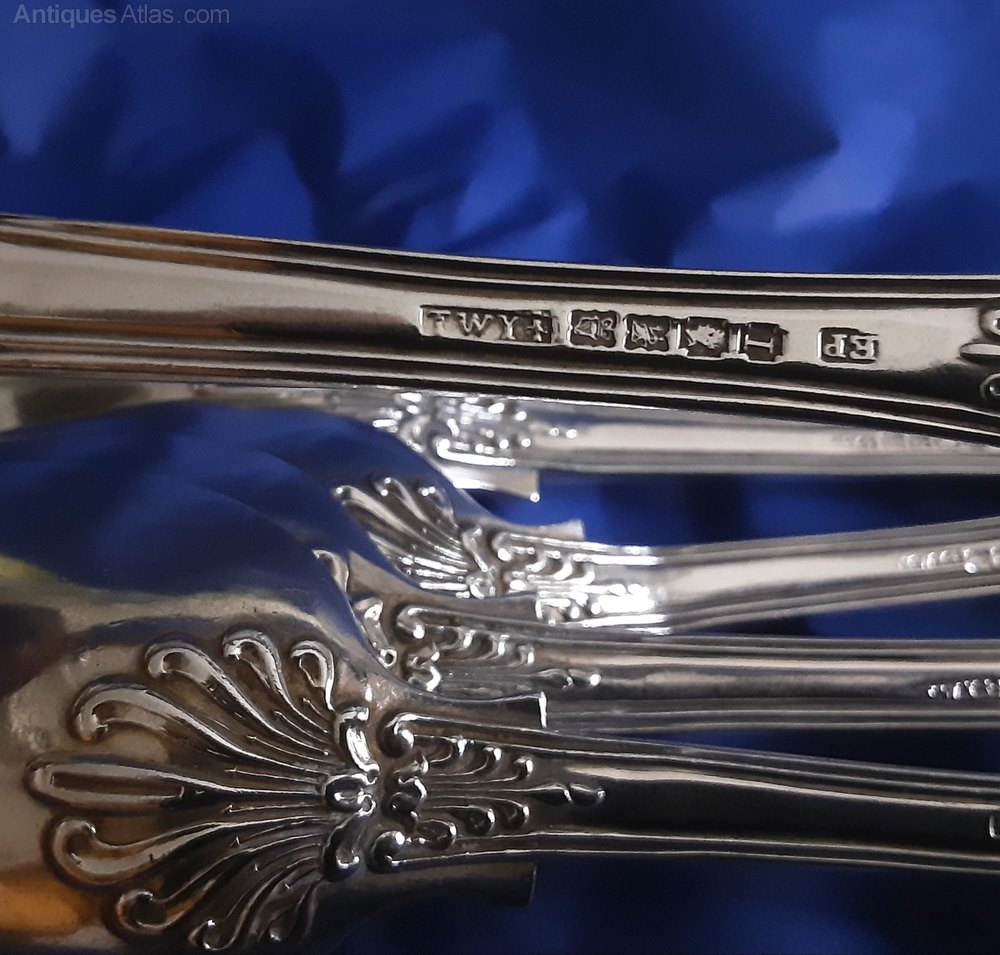 Antiques Atlas - 6 X Serving Spoons Dublin 1829.