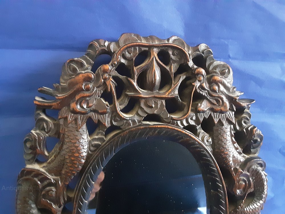 Antiques Atlas - Japanese Hardwood Frame Mirror.