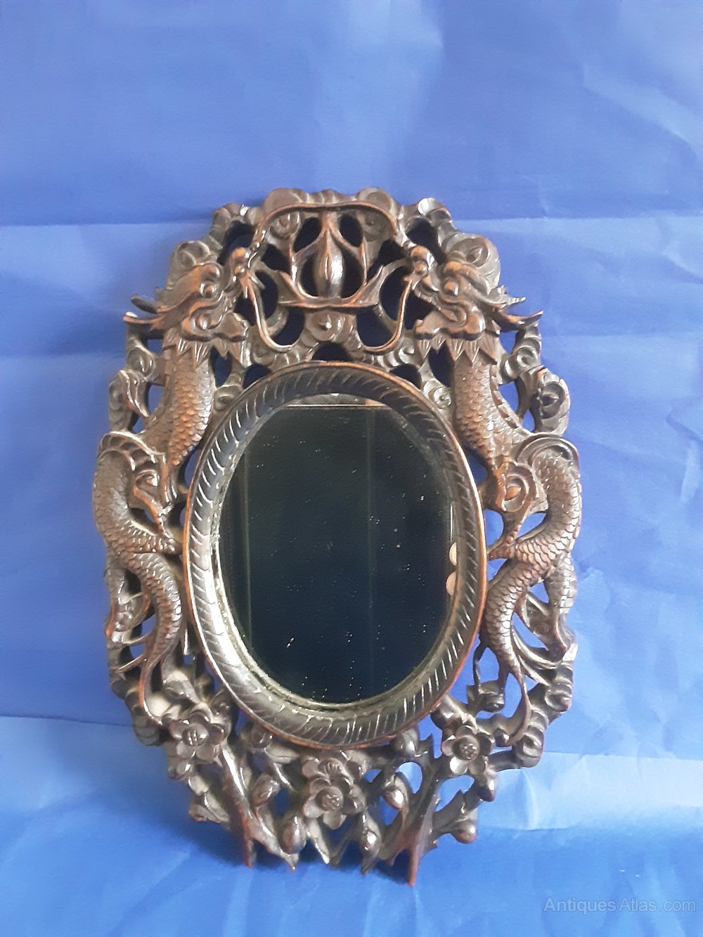 Antiques Atlas - Japanese Hardwood Frame Mirror.