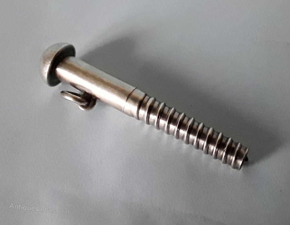 Antiques Atlas - Screw Design Pencil - Fob Chain. Sampson Mordan?
