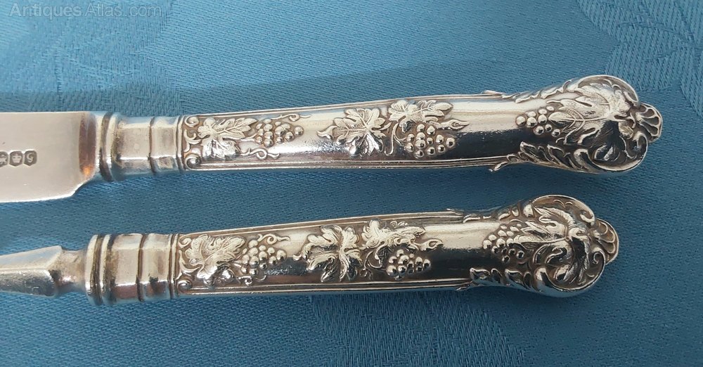 Antiques Atlas - Silver Fish Knives And Forks By CJ Vander & Co.