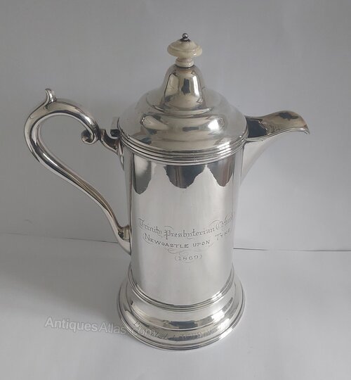 Antiques Atlas - Large Church Flagon 1869. Newcastle Upon Tyne. as1007a870