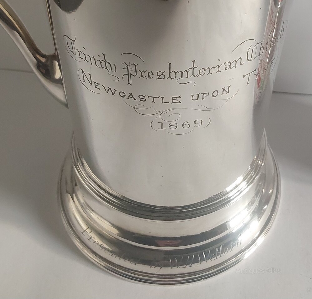 Antiques Atlas - Large Church Flagon 1869. Newcastle Upon Tyne. as1007a870