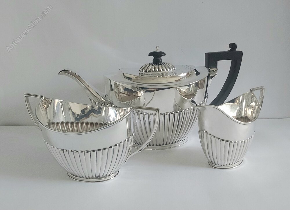 Antiques Atlas - Top Quality Solid Silver Tea Set. Sheffield 1896 ...