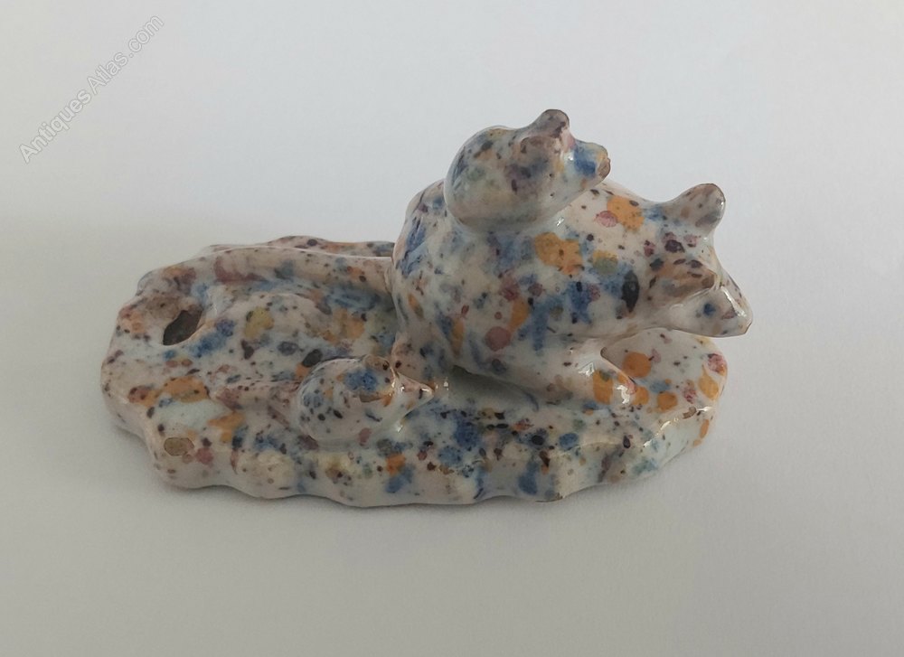 Antiques Atlas - Splatterware Mouse Whistle Circa 1800.