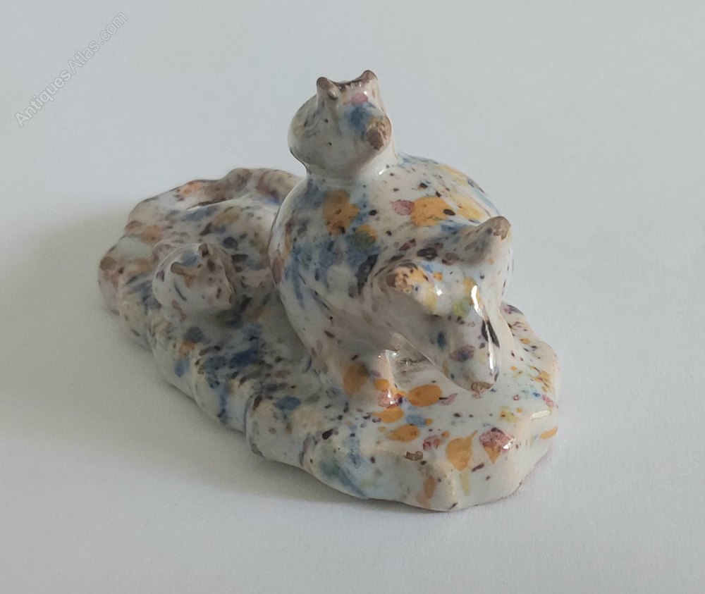 Antiques Atlas - Splatterware Mouse Whistle Circa 1800.