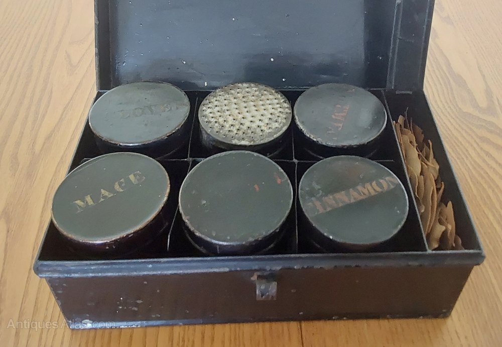 Antiques Atlas - Victorian Spice Box Complete Circa 1840.