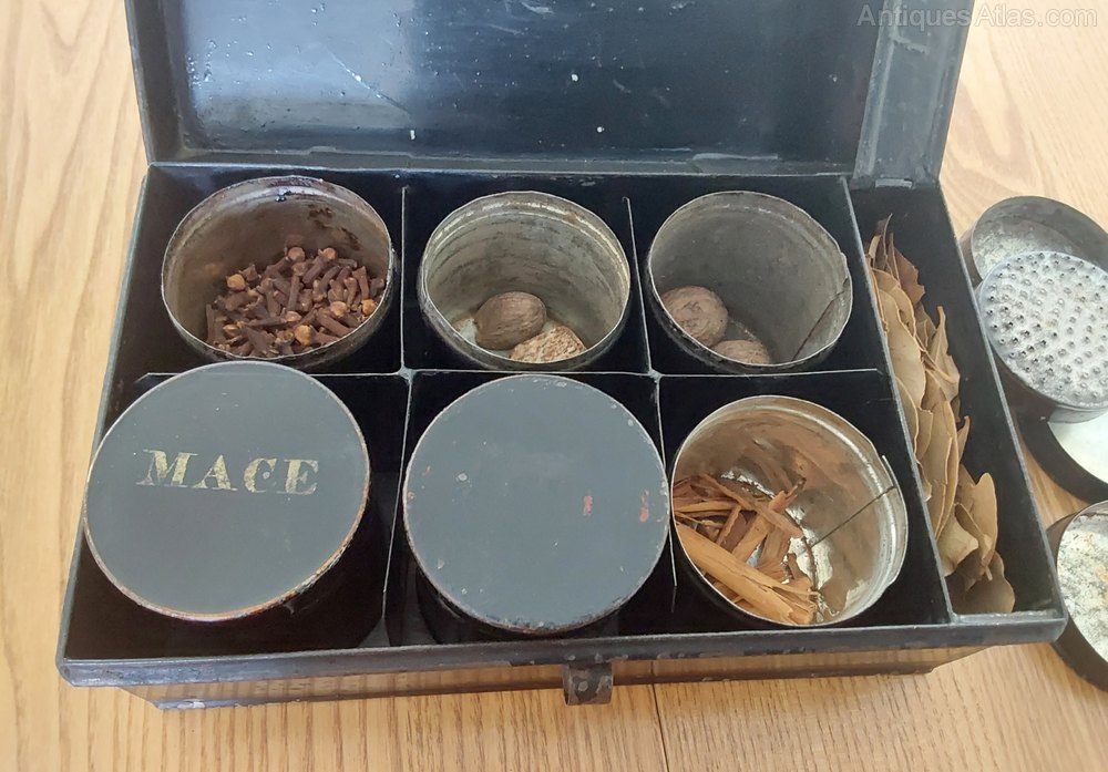 Antiques Atlas - Victorian Spice Box Complete Circa 1840.