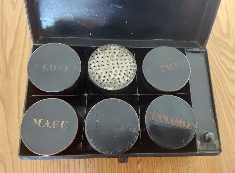 Antiques Atlas - Victorian Spice Box Complete Circa 1840.