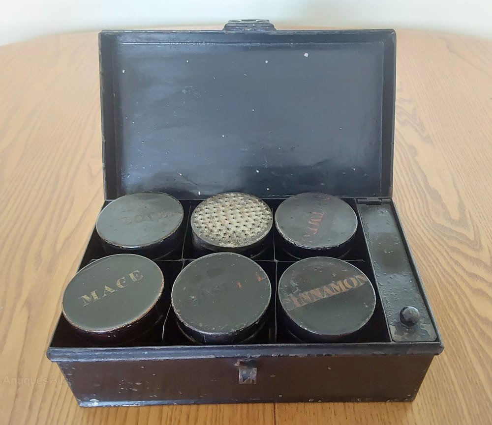 Antiques Atlas - Victorian Spice Box Complete Circa 1840.