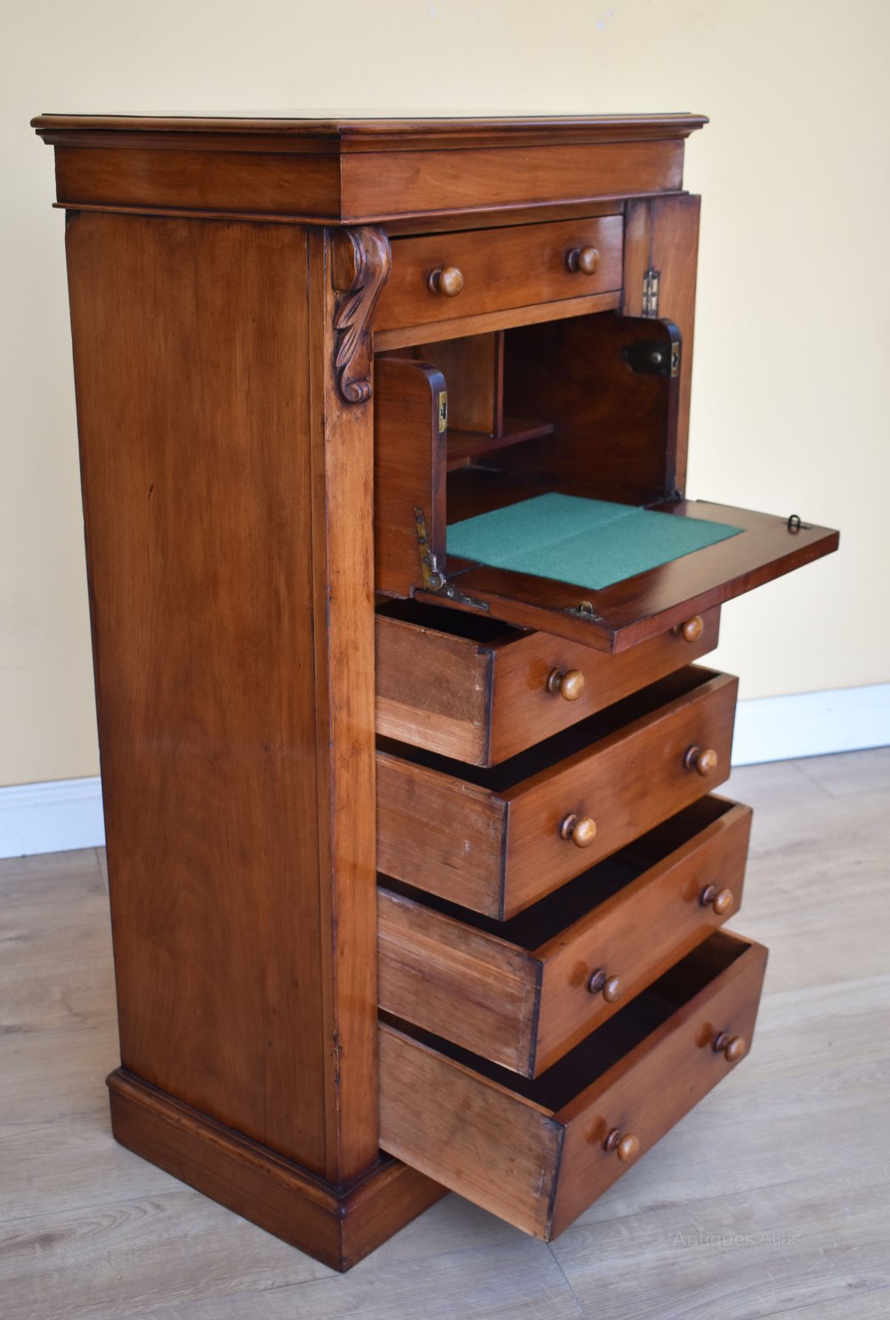 19th Century Victorian Mahogany Wellington Chest as403a1578 / S26-81 ...