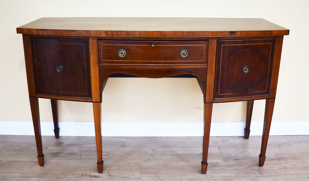 Edwardian Mahogany Inlaid Sideboard - Antiques Atlas